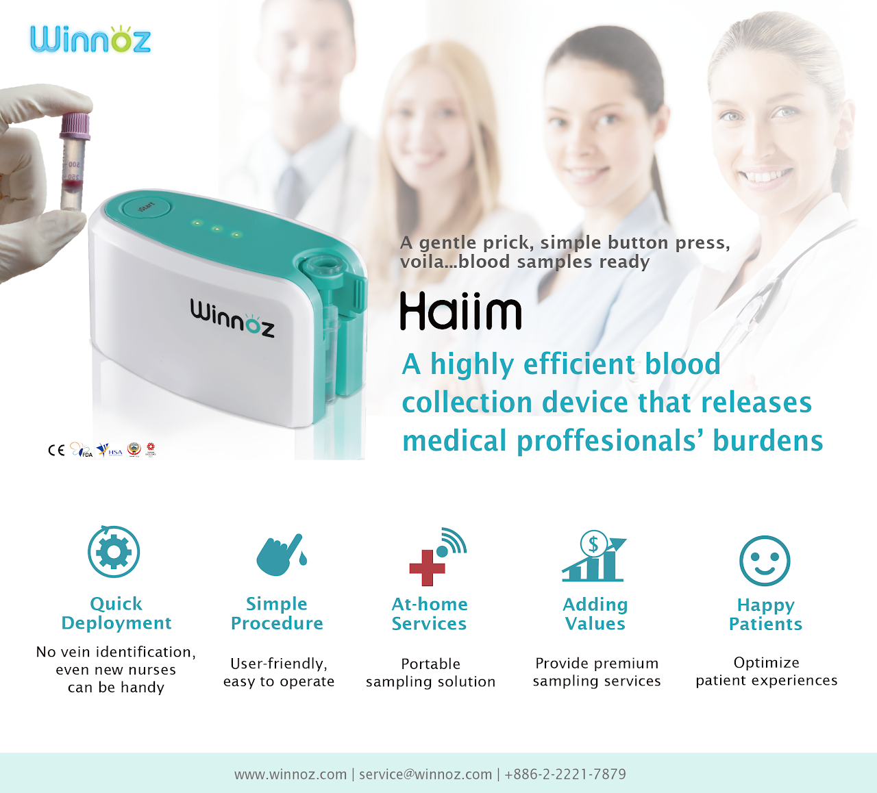 Haiim for Clinics Flyer – Winnoz Technology, Inc.